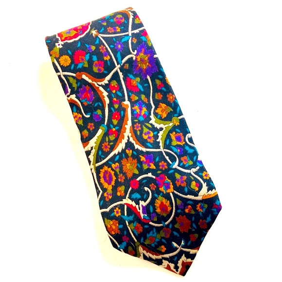 Max Raab | Accessories | Vintage Tango By Max Raab Tie Paisley Navy ...
